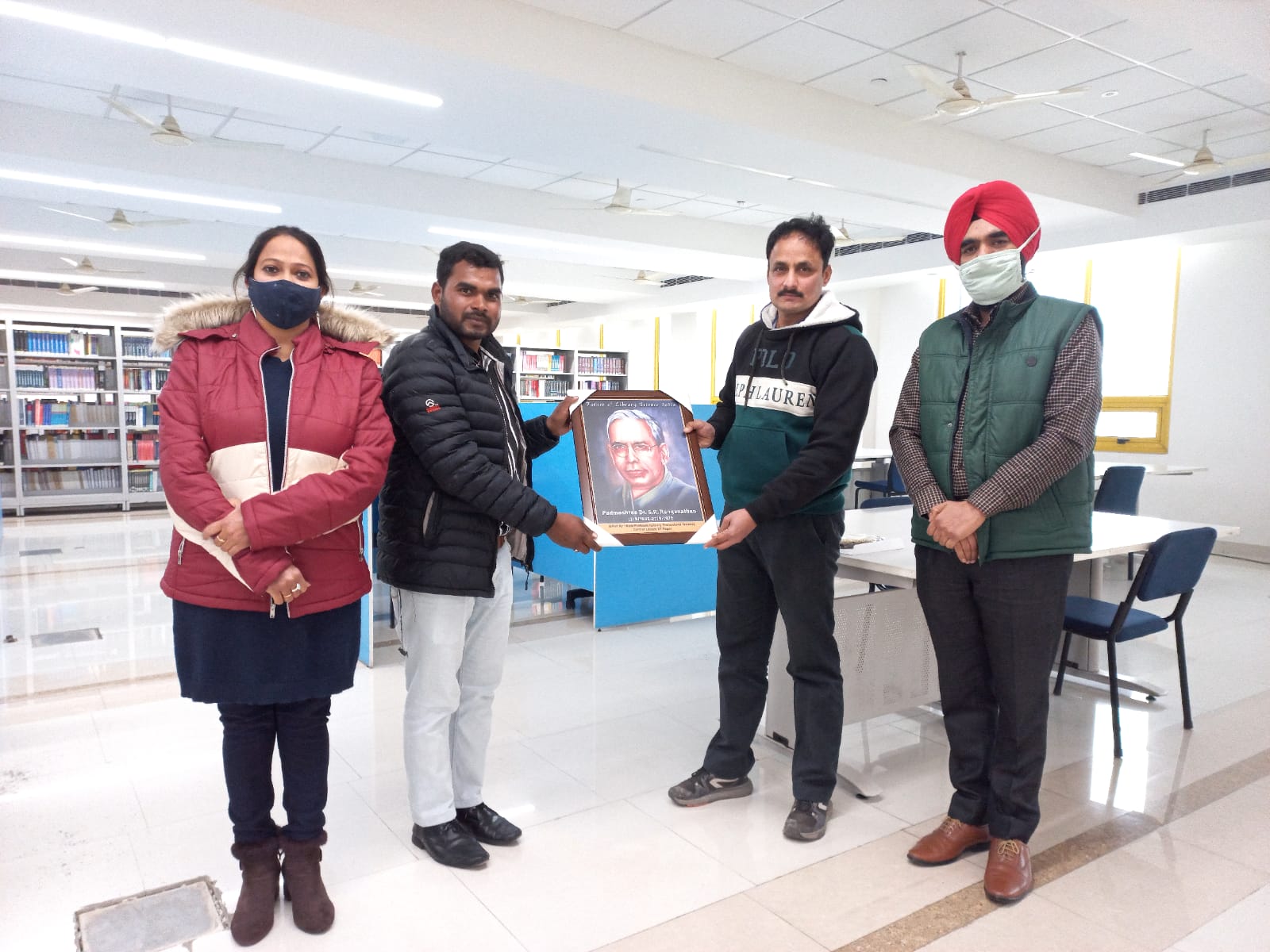Farewell to Mr. Gurwinder, Library Professional Trainee on January 13, 2020