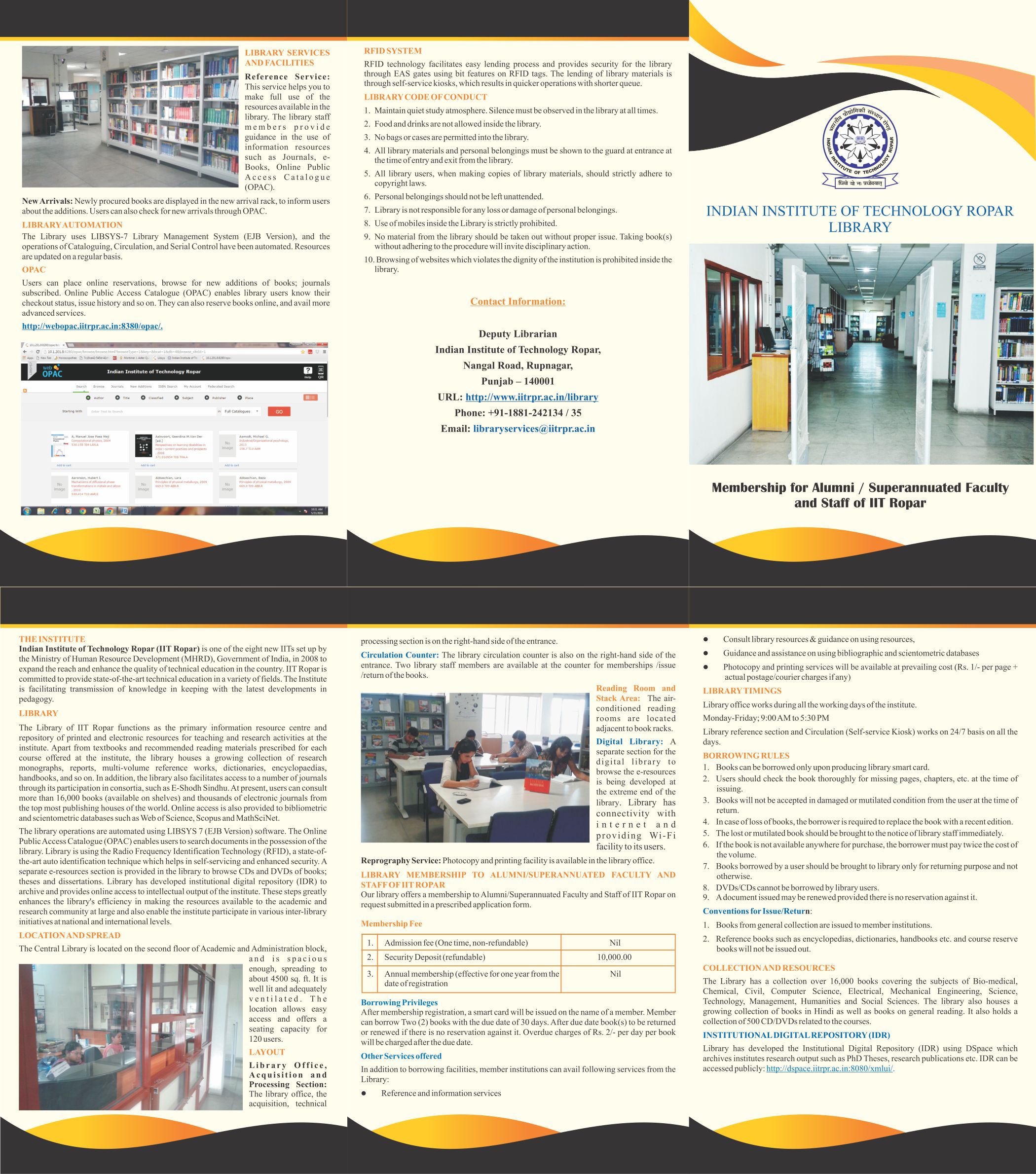 3. Membership for Alumni / Superannuated Faculty and Staff of IIT Ropar ...